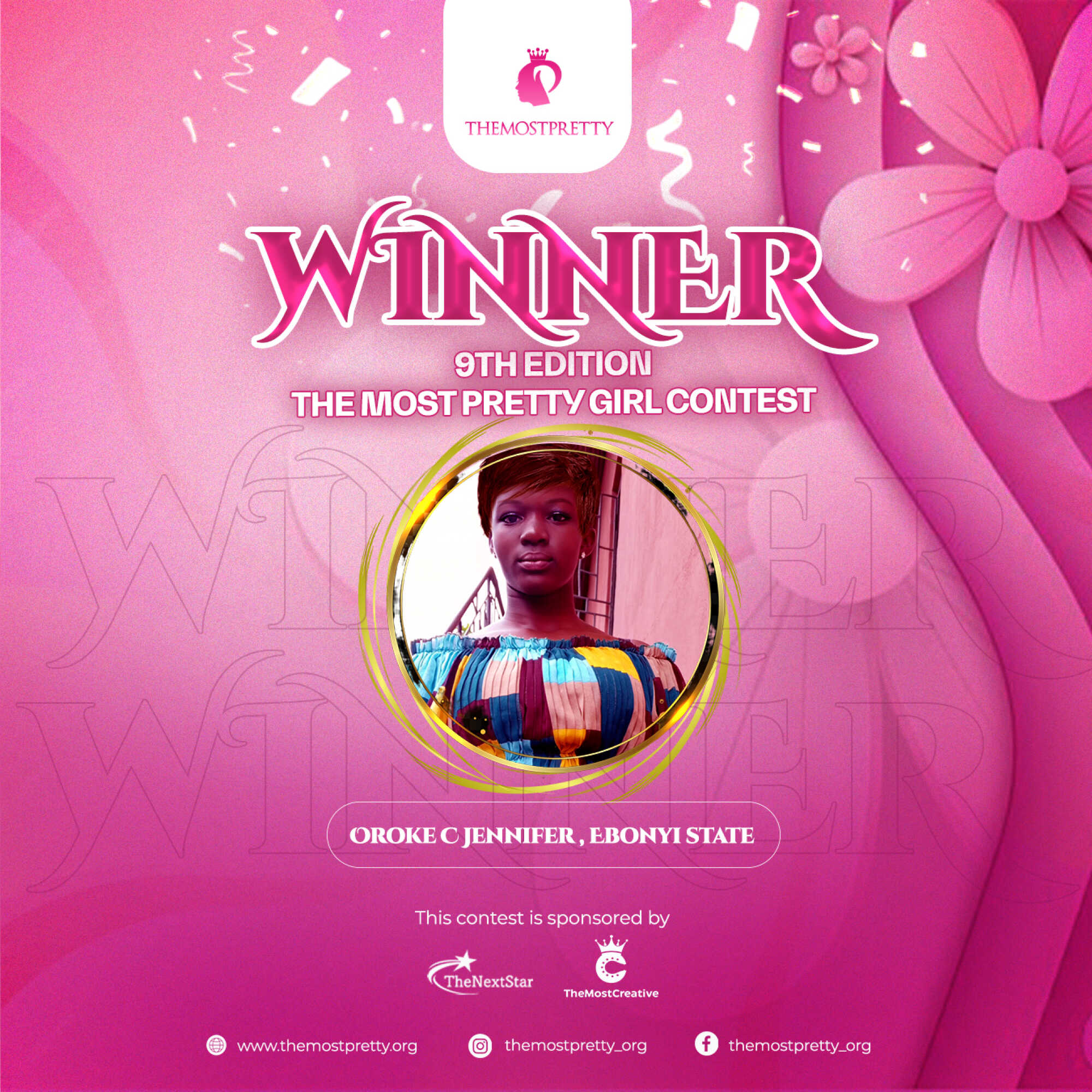 Here is Oroke C Jennifer reaction after receiving her prize money